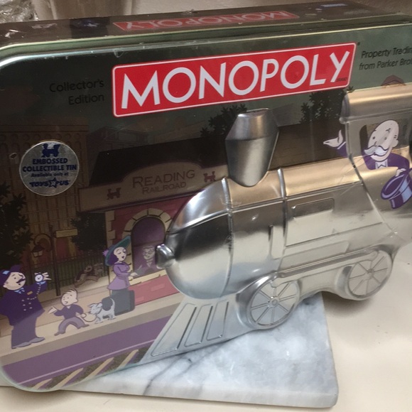Games | Collectors Edition Monopoly In Train Tin | Poshmark
